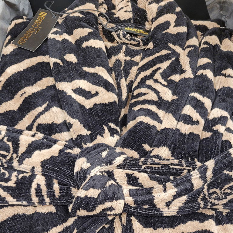 Roberto Cavalli Badjas - Painted Tigre: Luxe dierenprint badjas